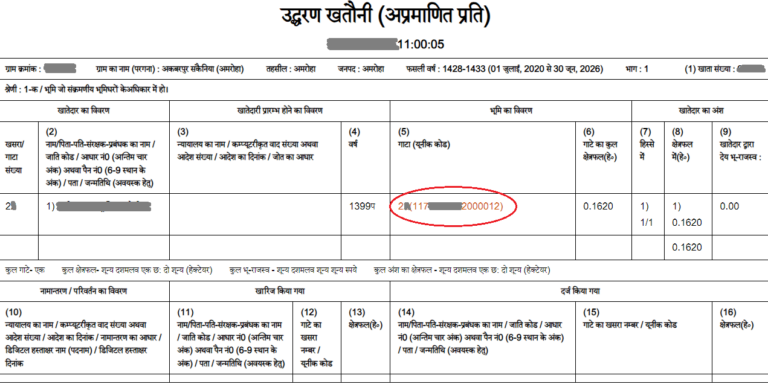 Bhulekh UP 2025 यूपी भूलेख खसरा खतौनी (उत्तरप्रदेश) Online @ upbhulekh.gov.in